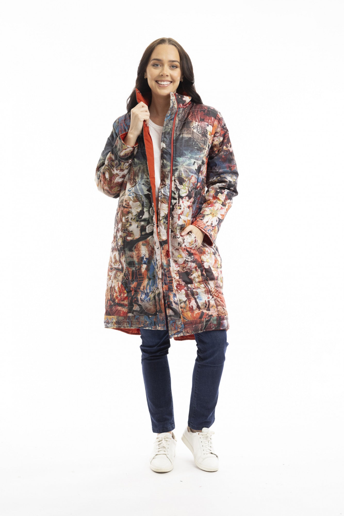 Orientique Reversible Puffer Coat – The Special Size Co